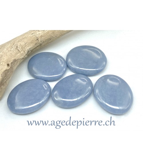 Angélite galet plat